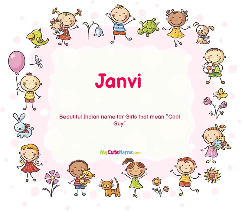 Janvi Name Logo