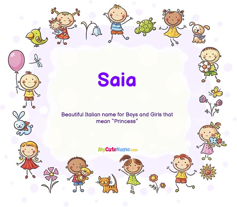Saia meaning - what is the meaning of name Saia ? [**UPDATE 2025**]